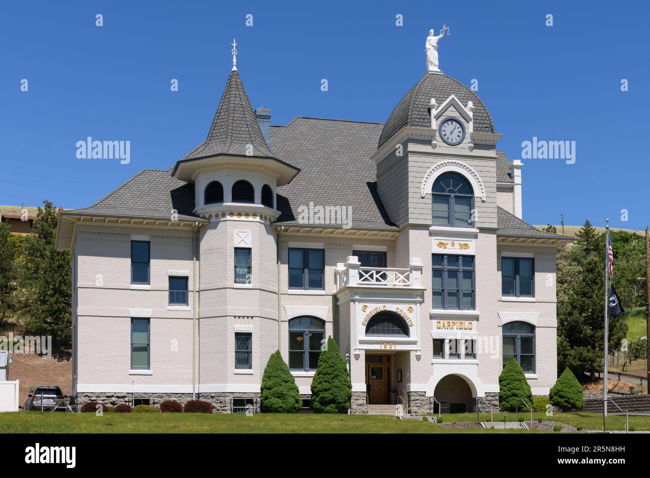 Pomeroy, WA, Etats-Unis - 22 mai 2023; magnifique palais de justice du ...
