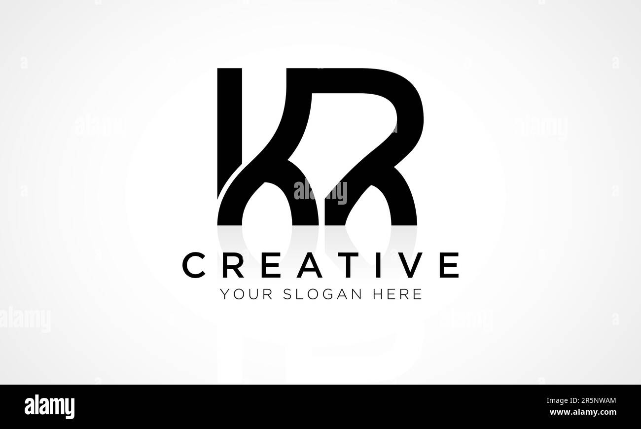 Logo de la lettre kr Banque d'images vectorielles - Alamy