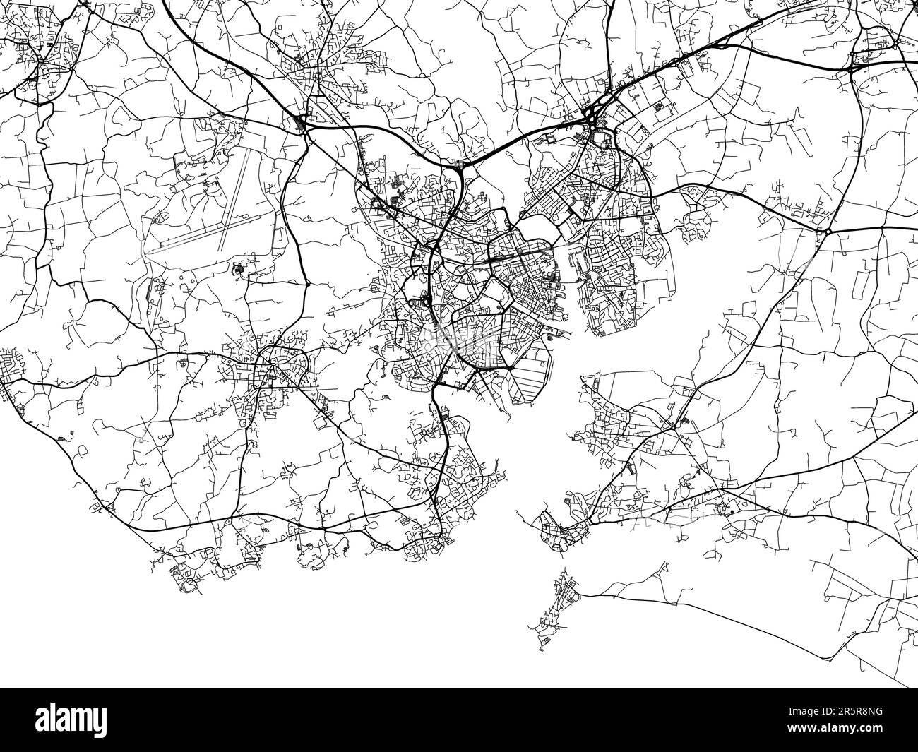 Carte de lorient Banque d'images noir et blanc - Alamy