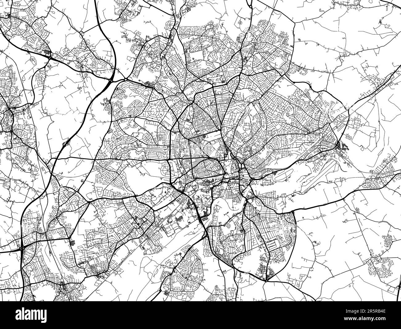 Mappa di nottingham Banque de photographies et d’images à haute ...
