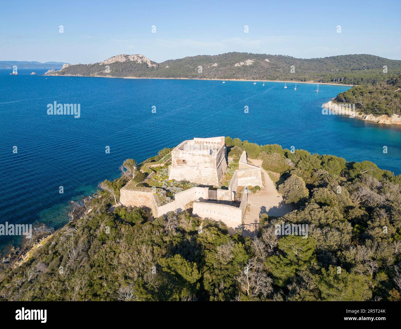 France, Var, Iles d'Hyères, Parc National de Port Cros (Parc National ...