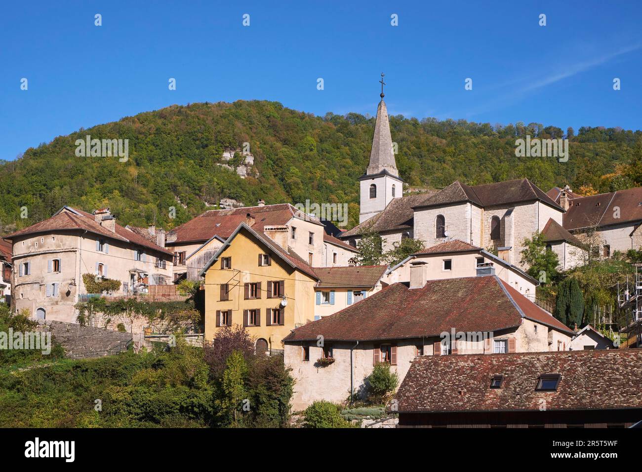 France, Doubs, Lods, labellisés les plus Beaux villages de France, vue ...