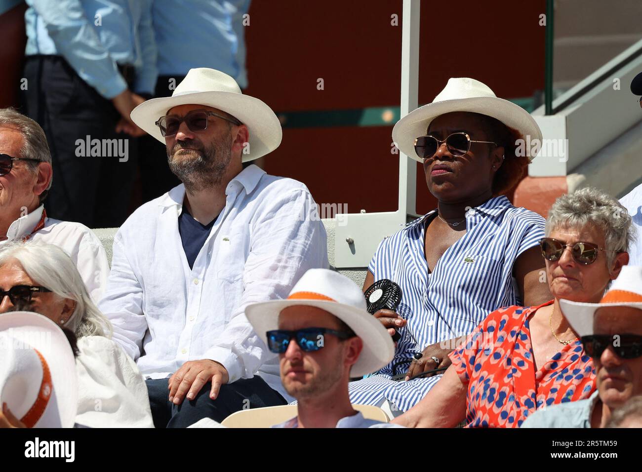 Paris, France. 05th juin 2023. Claudia Tagbo et son mari dans les ...