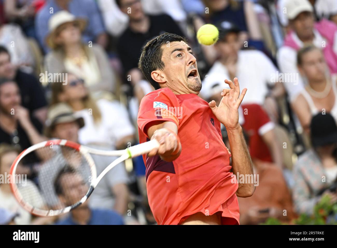 Sebastian Ofner d'Autriche lors de l'Open de France, tournoi de tennis ...
