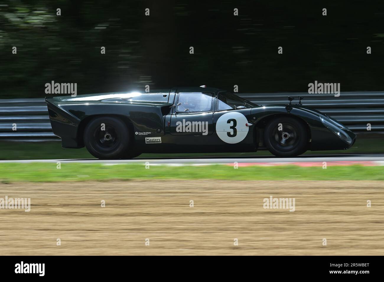 Jason Wright, Lola T70 MK3B, Masters Sports Cars Legends, deux courses ...