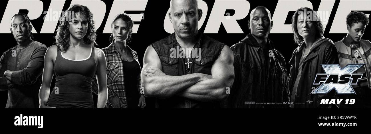 FAST X, (alias FAST & FURIOUS 10), affiche, de gauche à droite : Chris ...