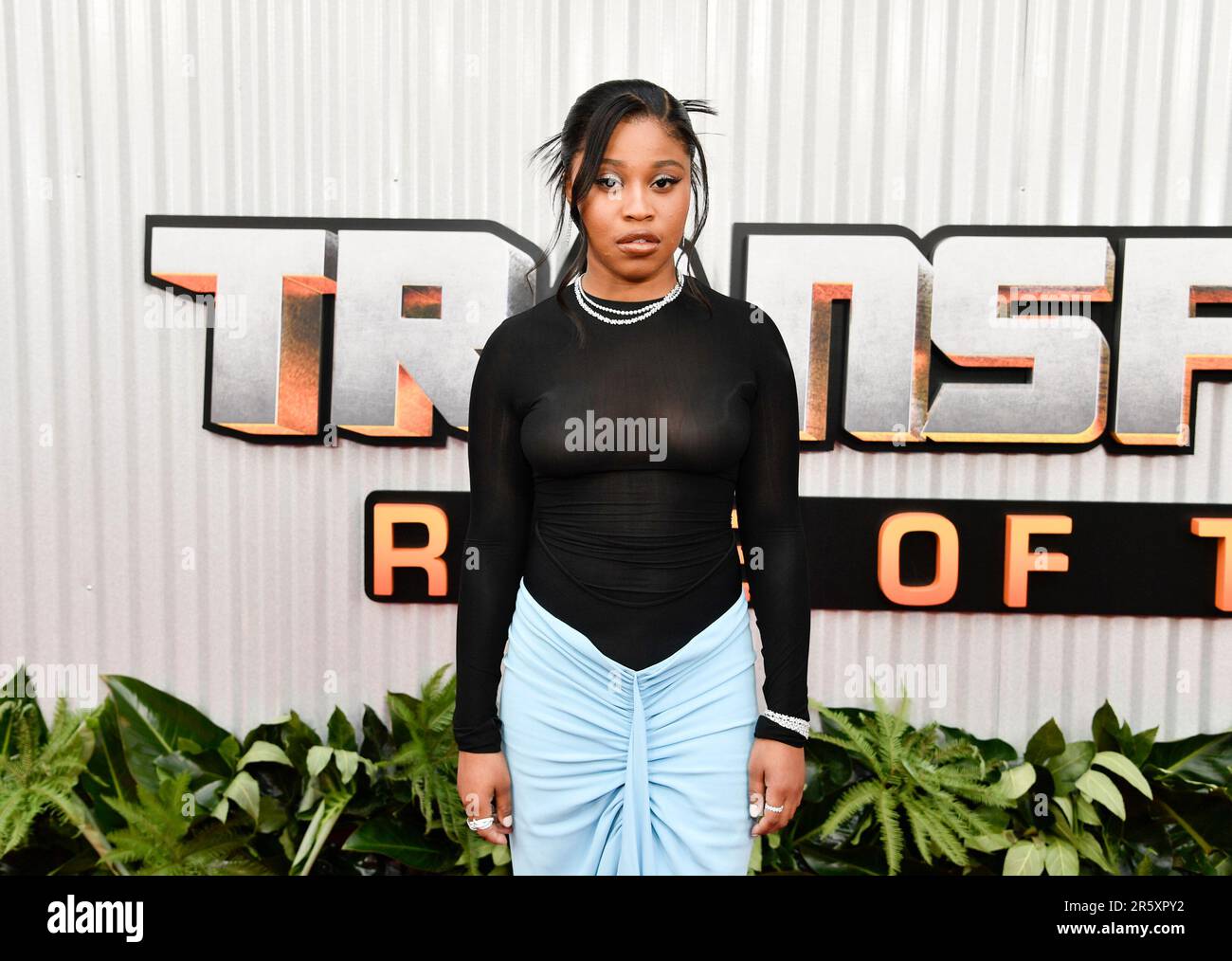 Dominique Fishback attends the premiere of "Transformers: Rise of the ...