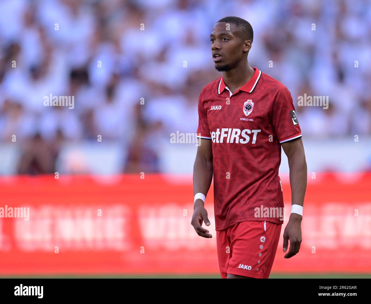 GENK - Michel Ange Balikwisha du FC Royal Antwerp lors des matchs du ...