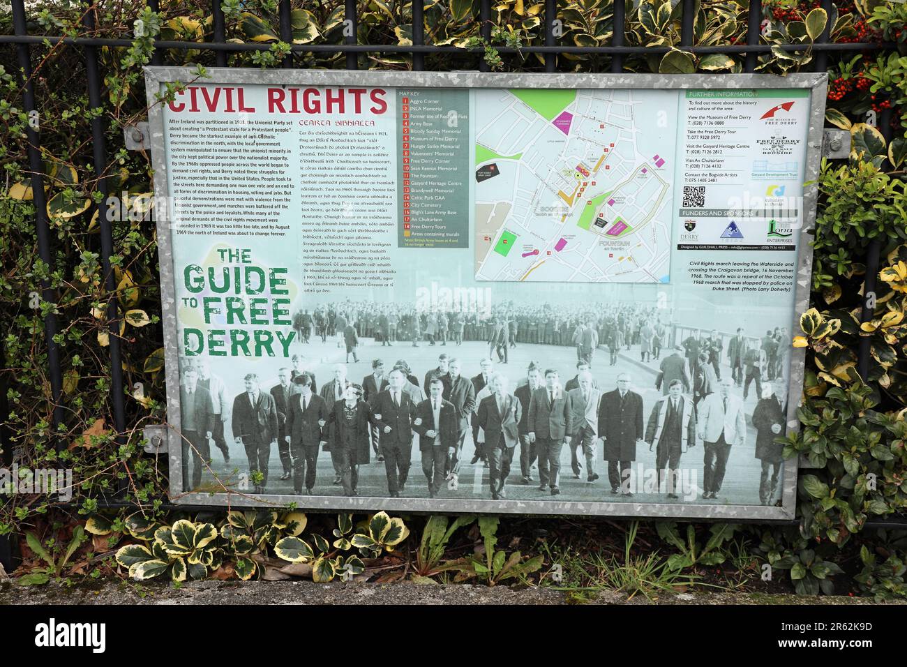 Derry map Banque de photographies et d’images à haute résolution - Alamy