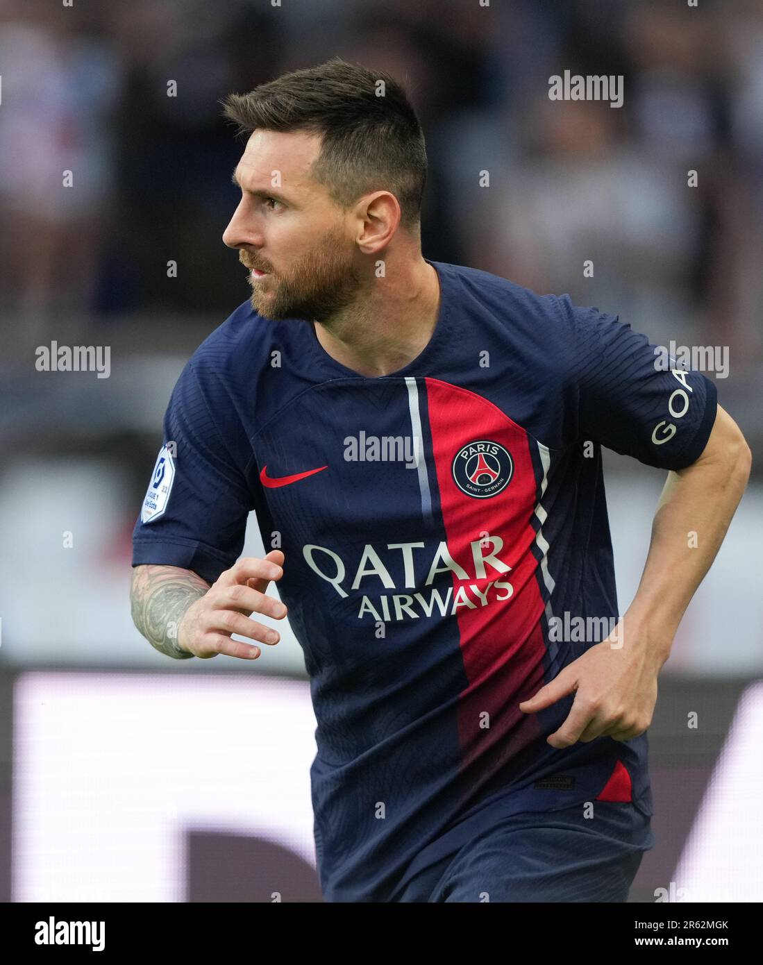 Lionel Messi du PSG lors du match de la Ligue 1 entre Paris Saint ...