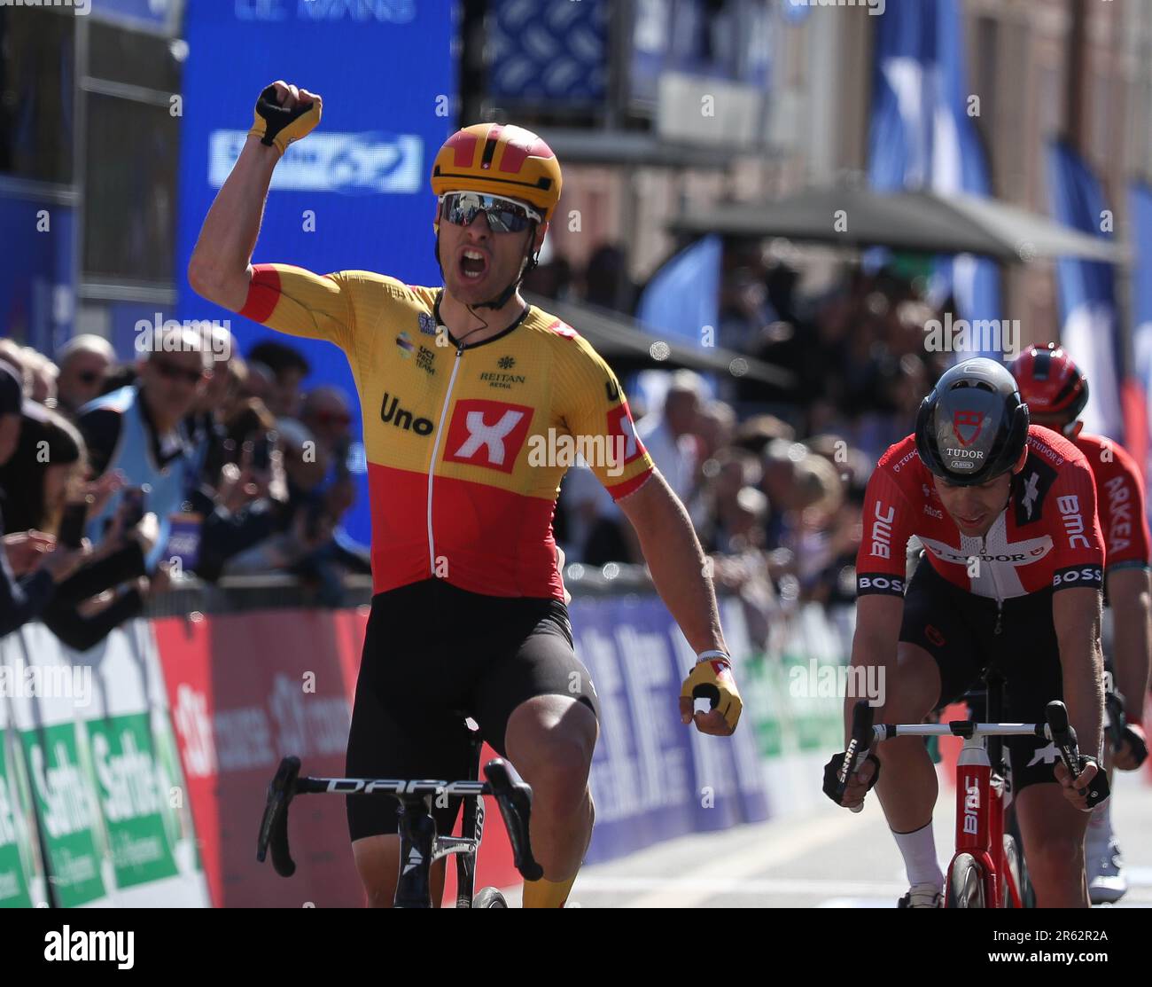 DVERSNES Fredrik , KAMP Alexander pendant le R gion pays de la Loire Tour 2023, UCI Europe Tour ...