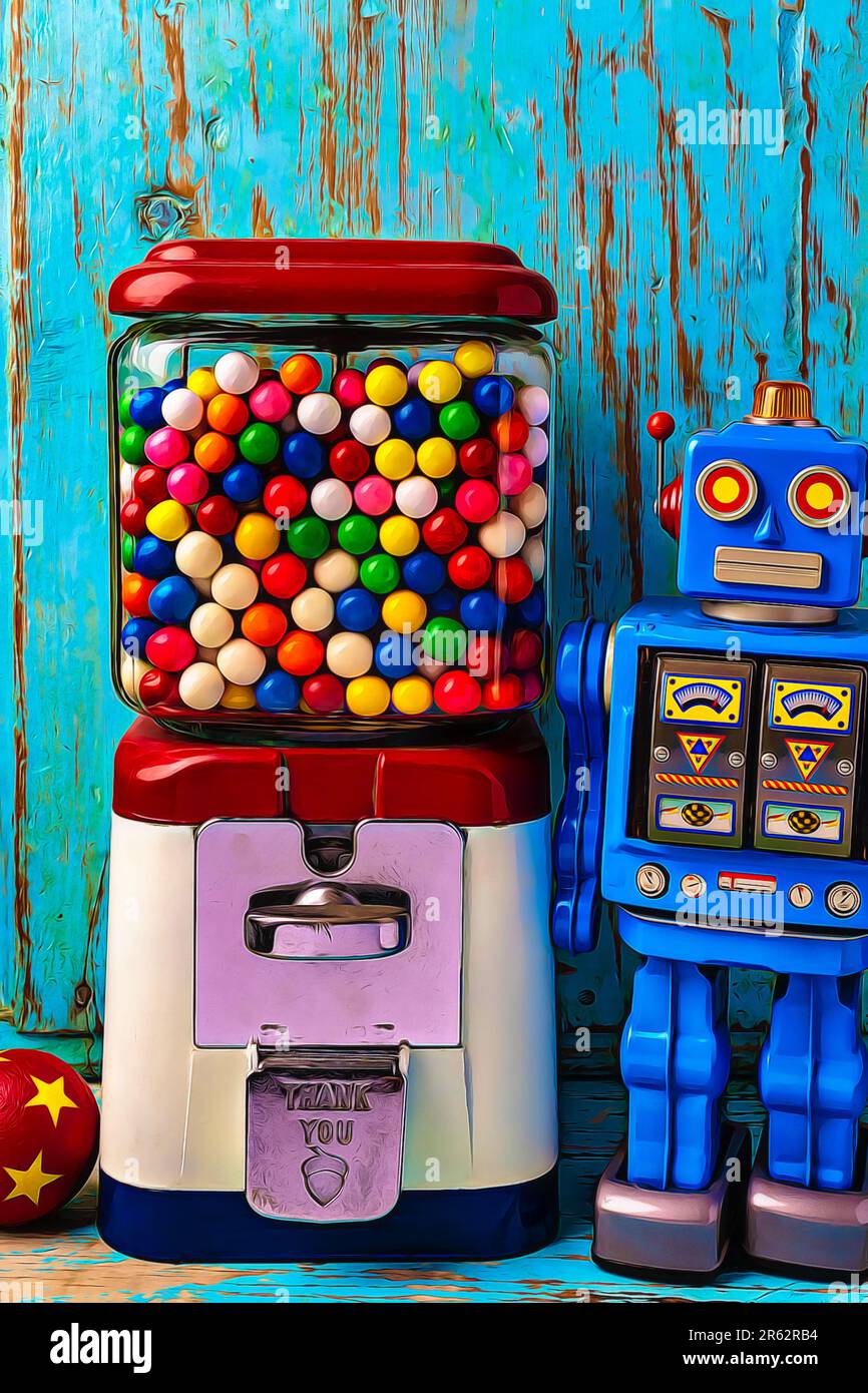 Blue robot Banque de photographies et d’images à haute résolution - Alamy