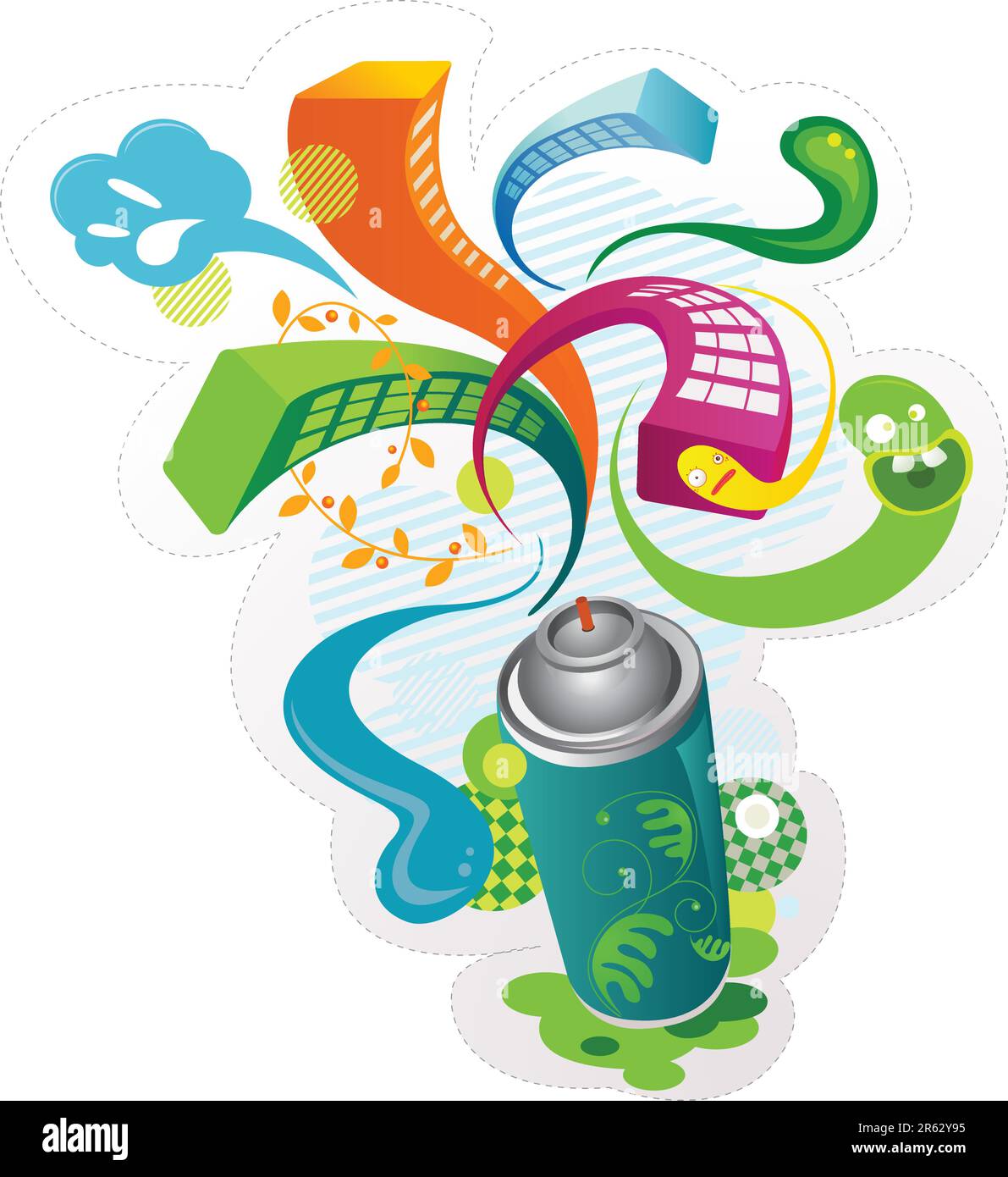 Spray cool Banque d'images vectorielles - Alamy