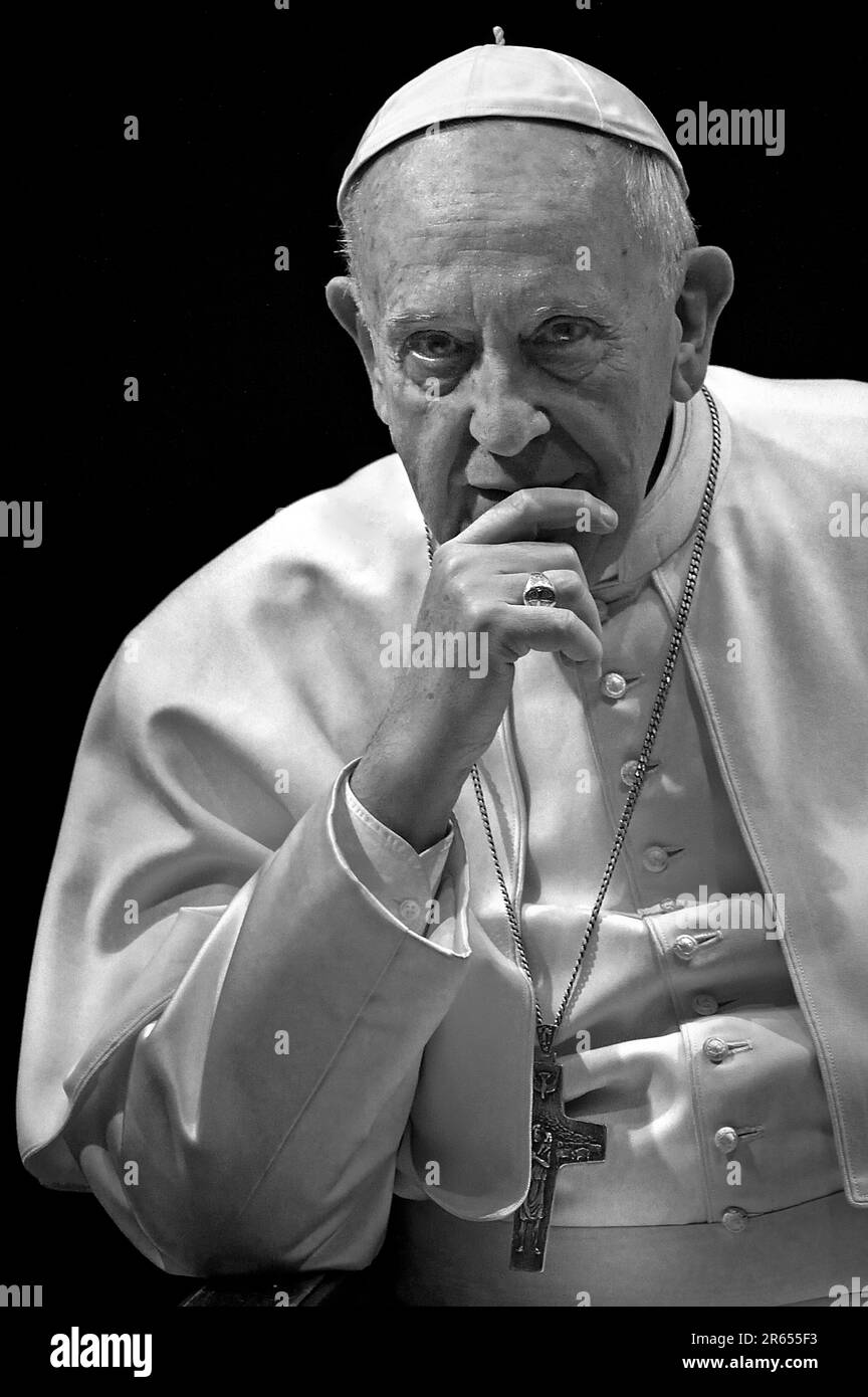 Hôpital santa maria Banque d'images noir et blanc - Alamy