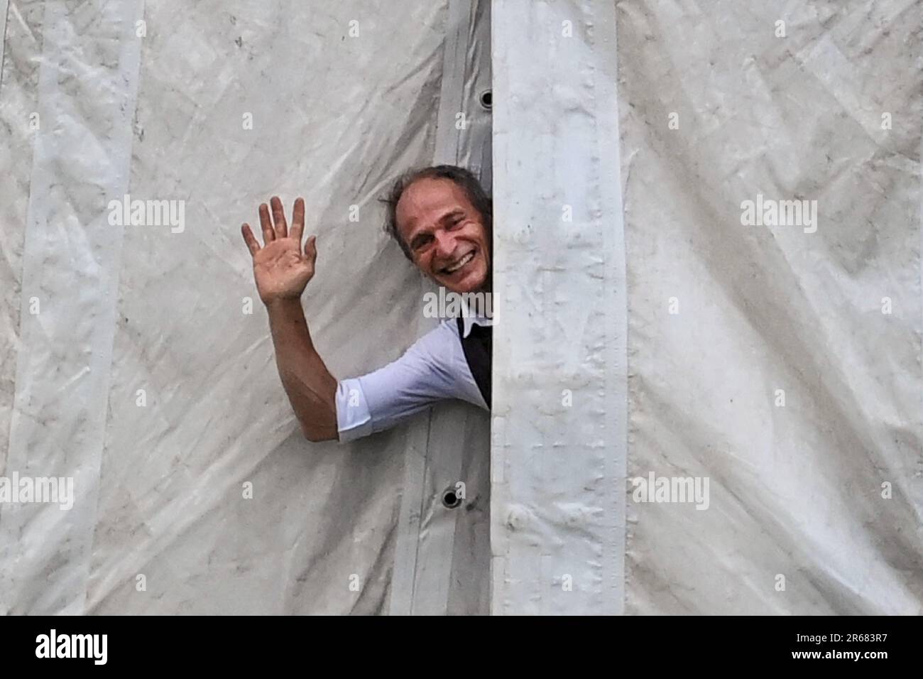 Ostrava, République tchèque. 07th juin 2023. Le marcheur de la corde ...