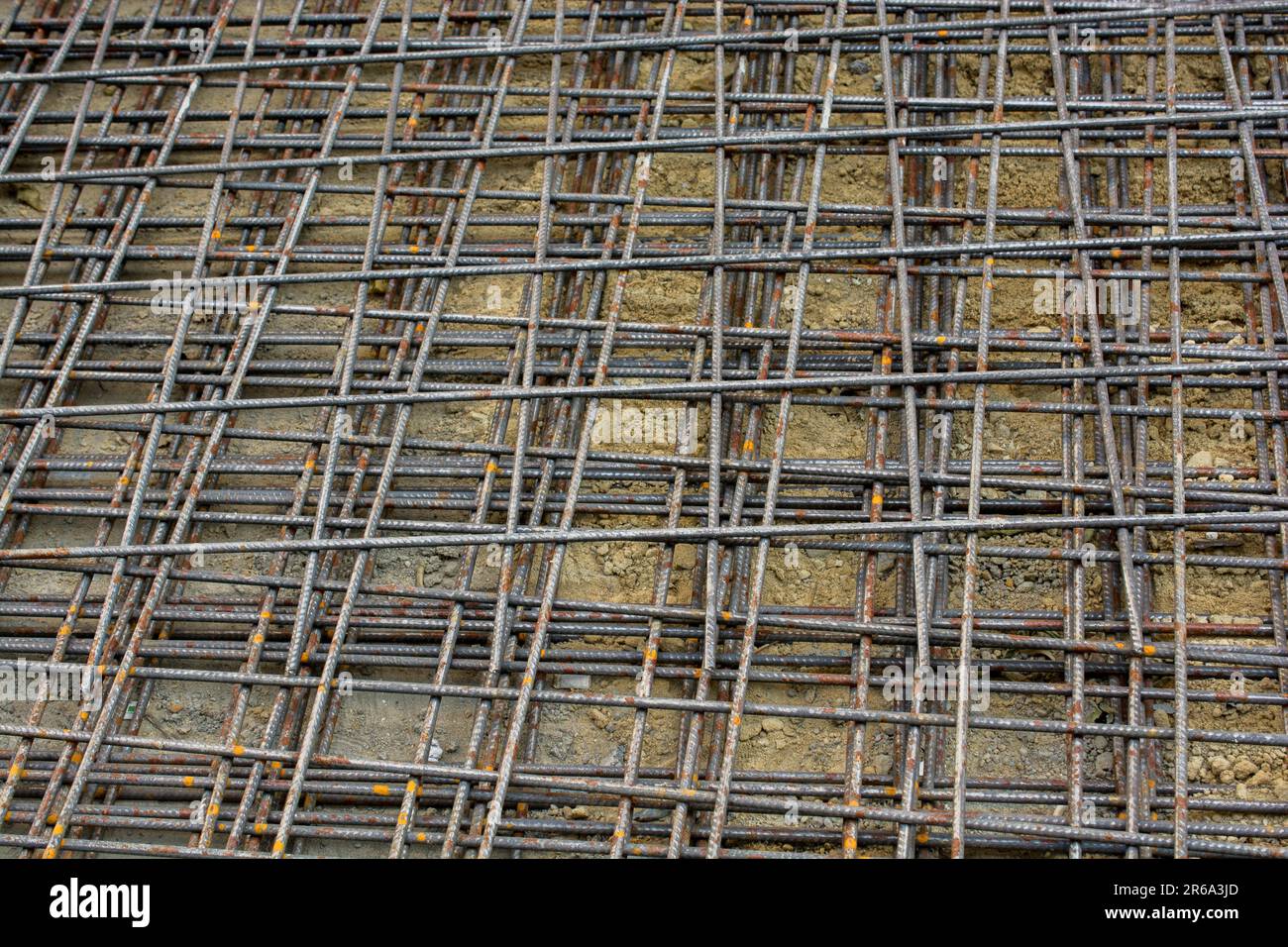 Des barres de fer en béton pour la construction des barres de renfort ...