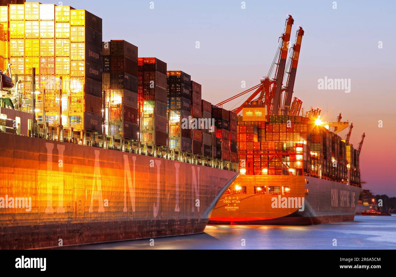 Porte conteneurs cscl star hong kong Banque de photographies et d’images à haute résolution - Alamy