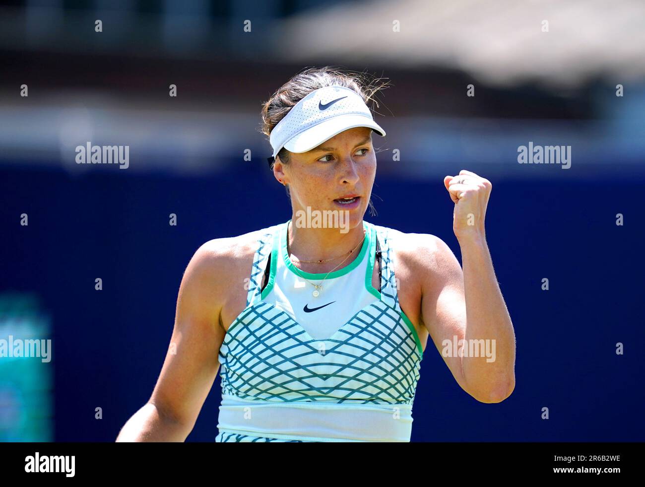 Tatjana Maria réagit lors de son match contre Harriet Dart le quatrième ...