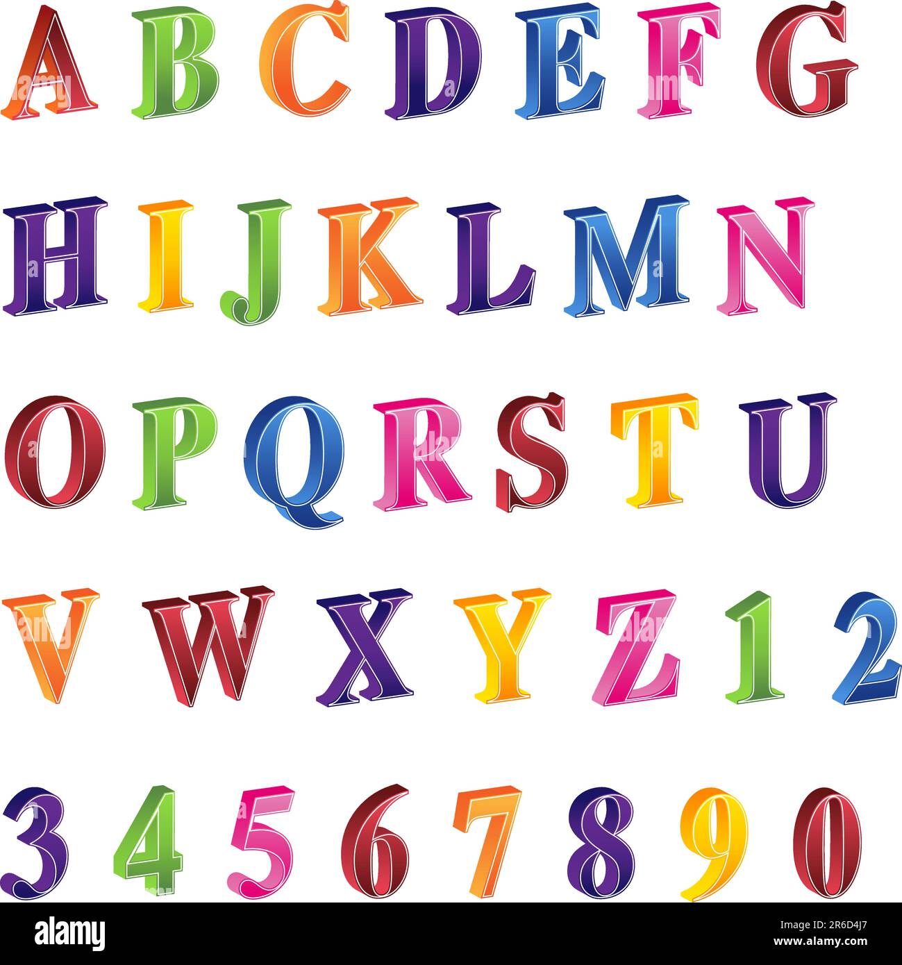 Numbers letter letters alphabet decoration Banque de photographies et d ...