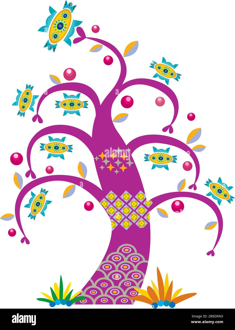 Motif d'arbre Banque d'images vectorielles - Alamy