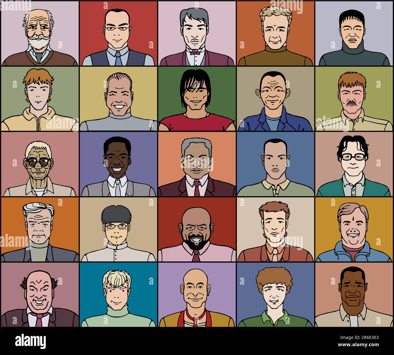 Gilet long pour hommes Banque d'images vectorielles - Alamy