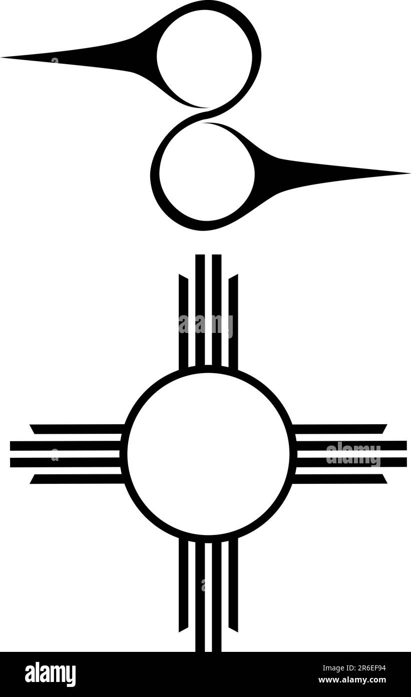 Symboles oiseaux Banque d'images vectorielles - Alamy