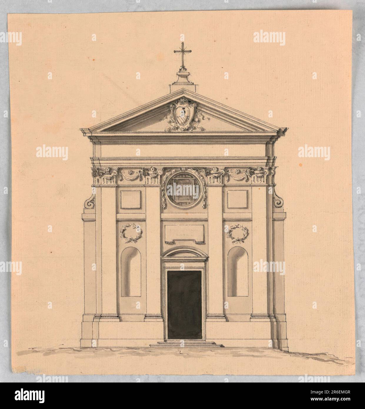 Petit fronton sur la baie centrale Banque de photographies et d’images ...