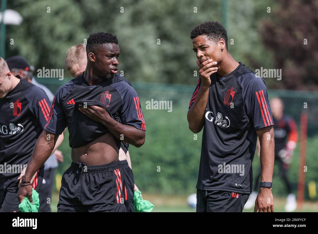 Tubize, Belgique. 09th juin 2023. Mandela Keita en Belgique et Koni de ...