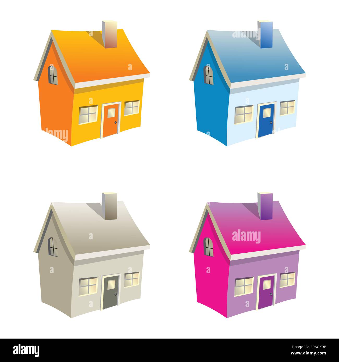 Casas tradicionales Banque d'images vectorielles - Alamy