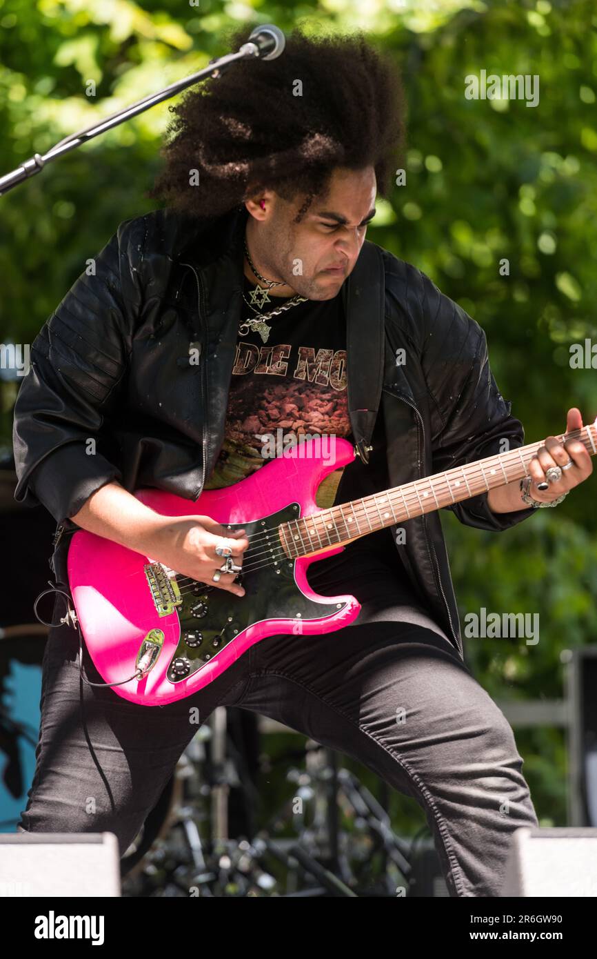 Seattle, États-Unis. 20 mai 2023. Le groupe de Seattle King Youngblood ...