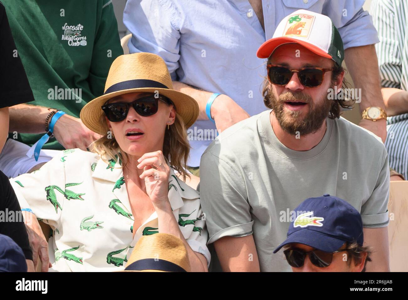 Paris, France. 09th juin 2023. Joachim Roncin et Anne Marivin assistent ...