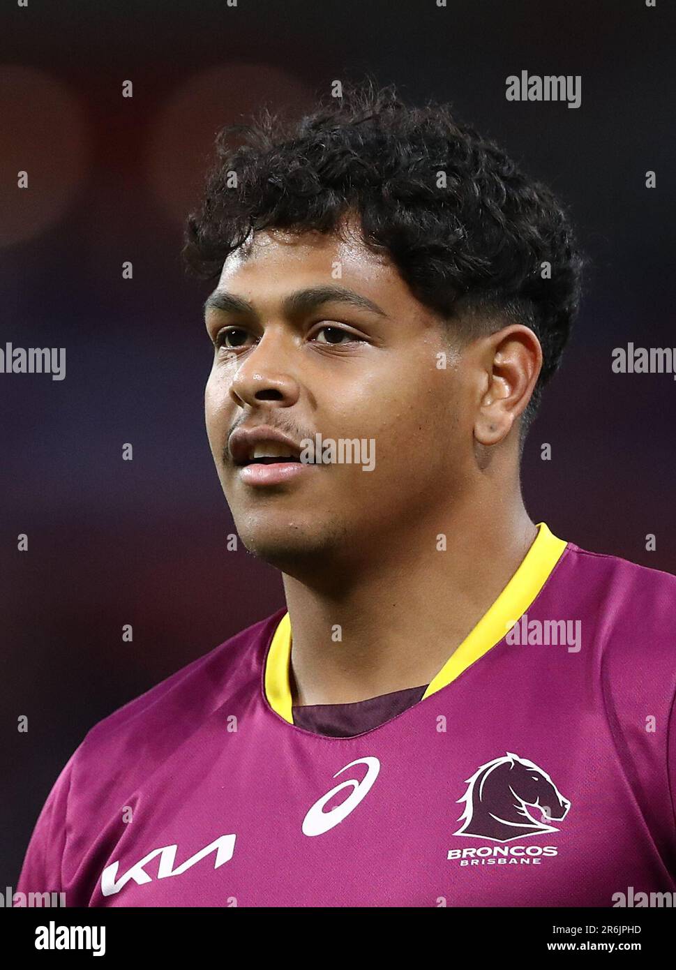 Brisbane, Australie. 10th juin 2023. Selwyn Cobbo des Broncos regarde ...