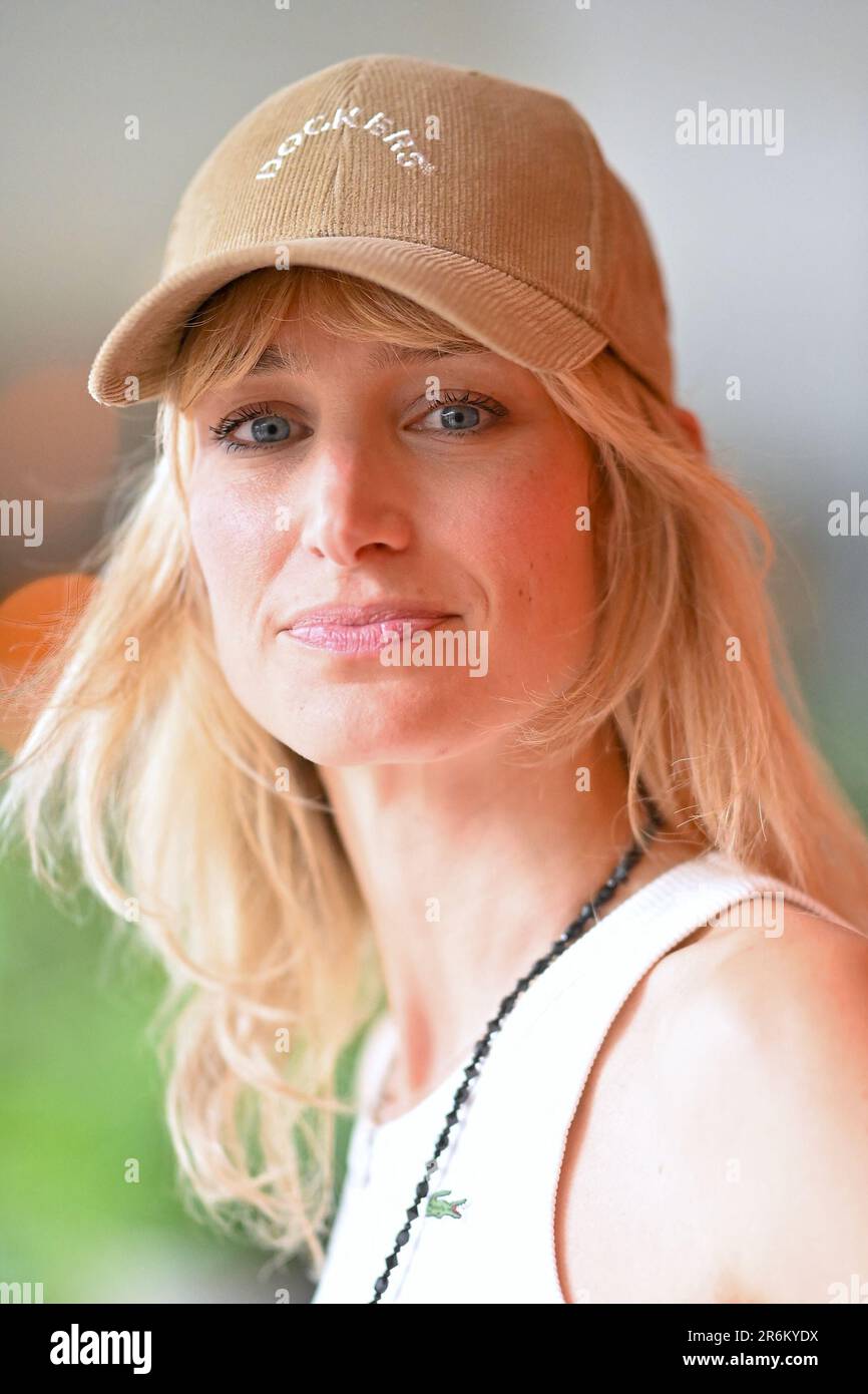 Pauline Lefèvre participe à l'Open de France 2023 à Roland Garros sur ...