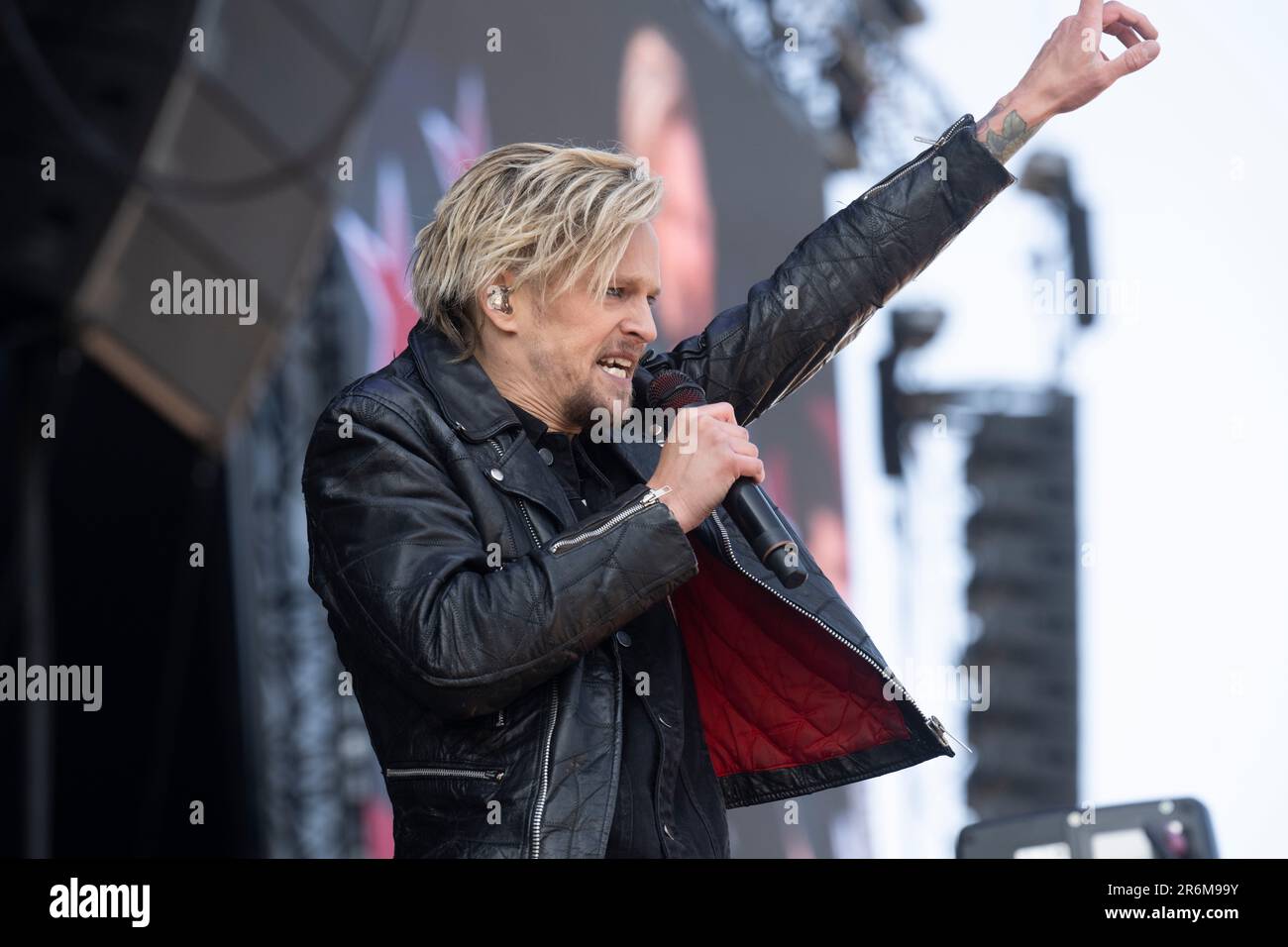 SOLVESBORG 20230610 le groupe américain Skid Row avec le chanteur suédois Erik Gronwall se ...