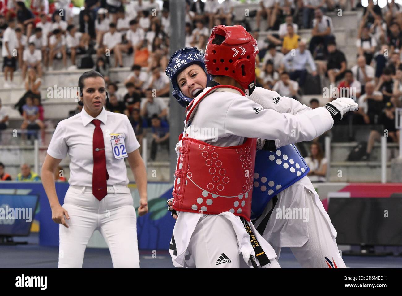 Jade JONES (GBR) contre Faith DILLON (USA) pendant les demi-finales de ...