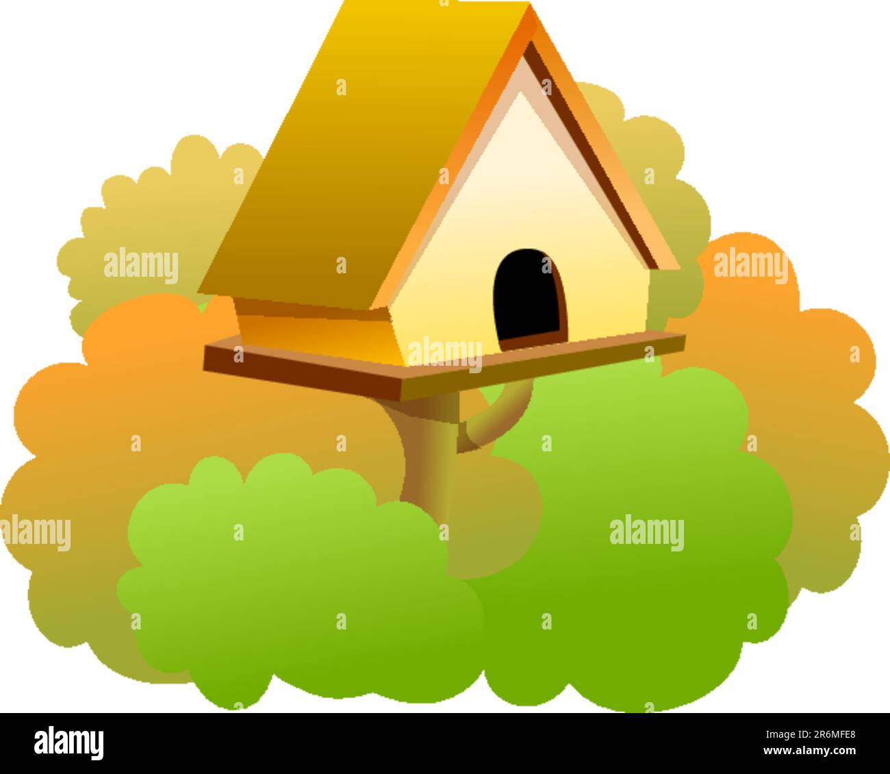 Oiseau jaune Banque d'images vectorielles - Alamy