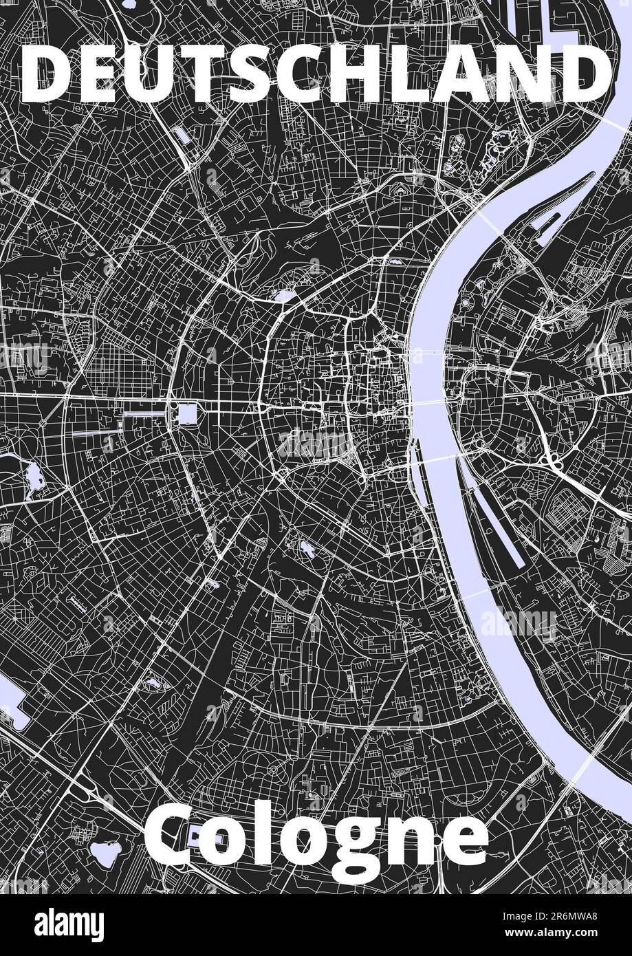 Cologne map Banque de photographies et d’images à haute résolution - Alamy