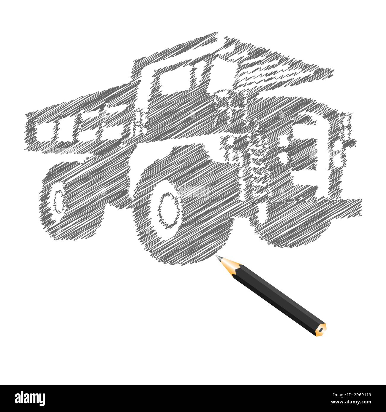 Schéma du camion de chargement, illustration vectorielle Image ...