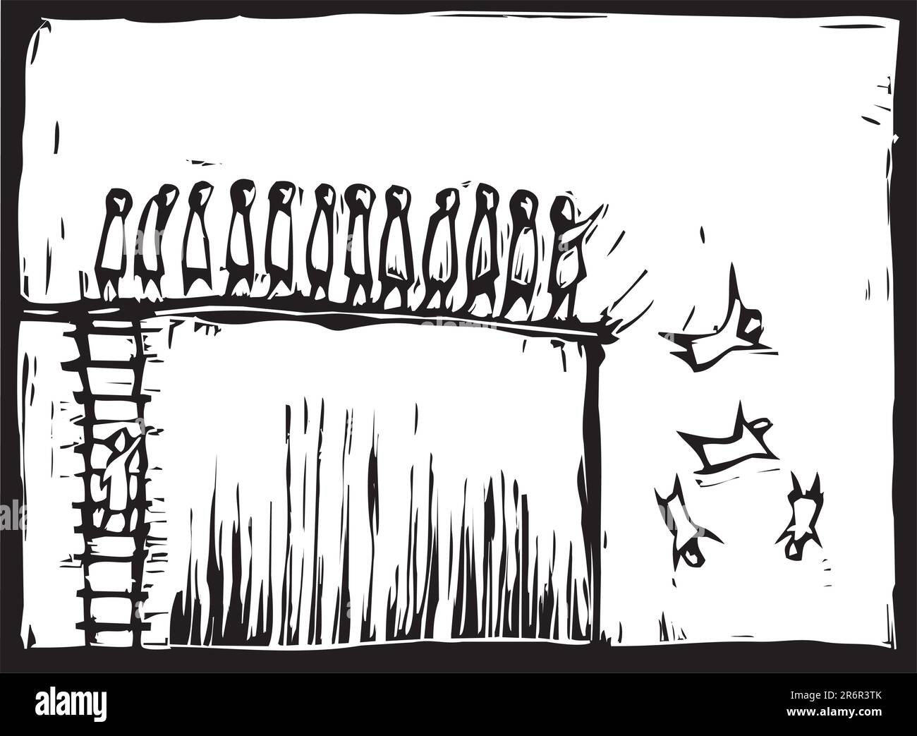 Pousser l'image Banque d'images vectorielles - Alamy