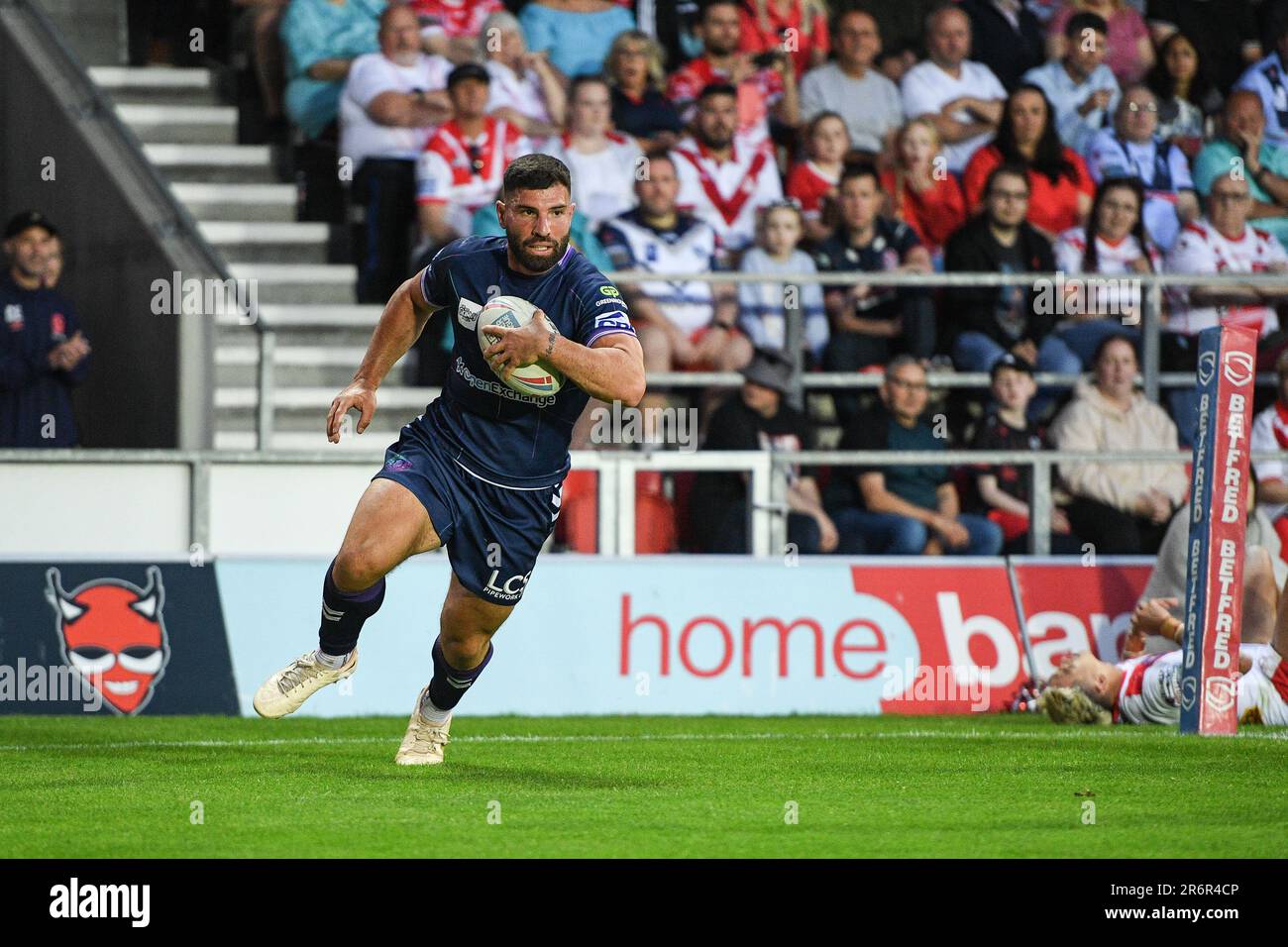 St. Helens, Angleterre - 9th juin 2023 - Abbas Miski, de Wigan Warriors ...