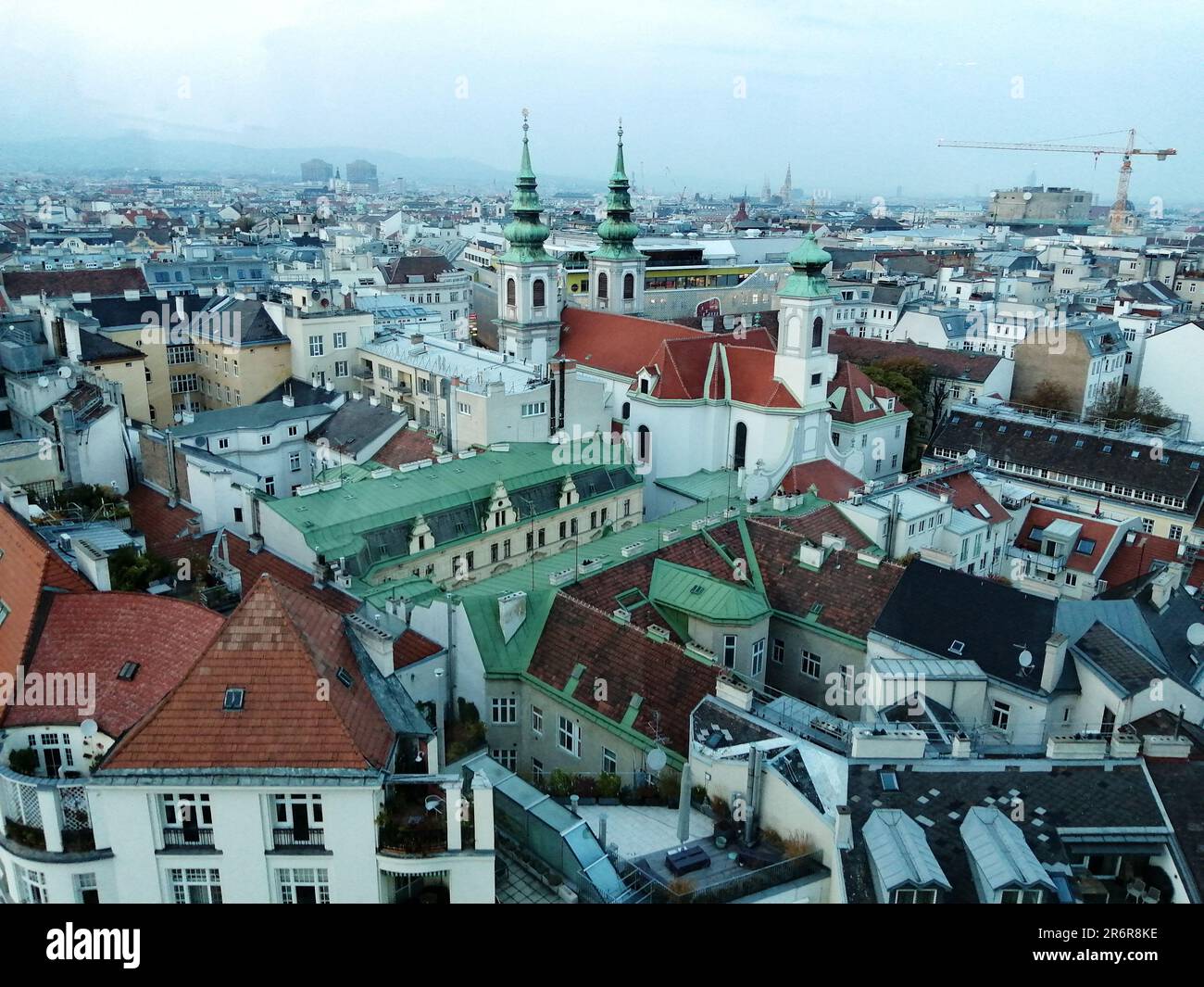 Vue de la ville de vienne depuis le toit Banque de photographies et d ...