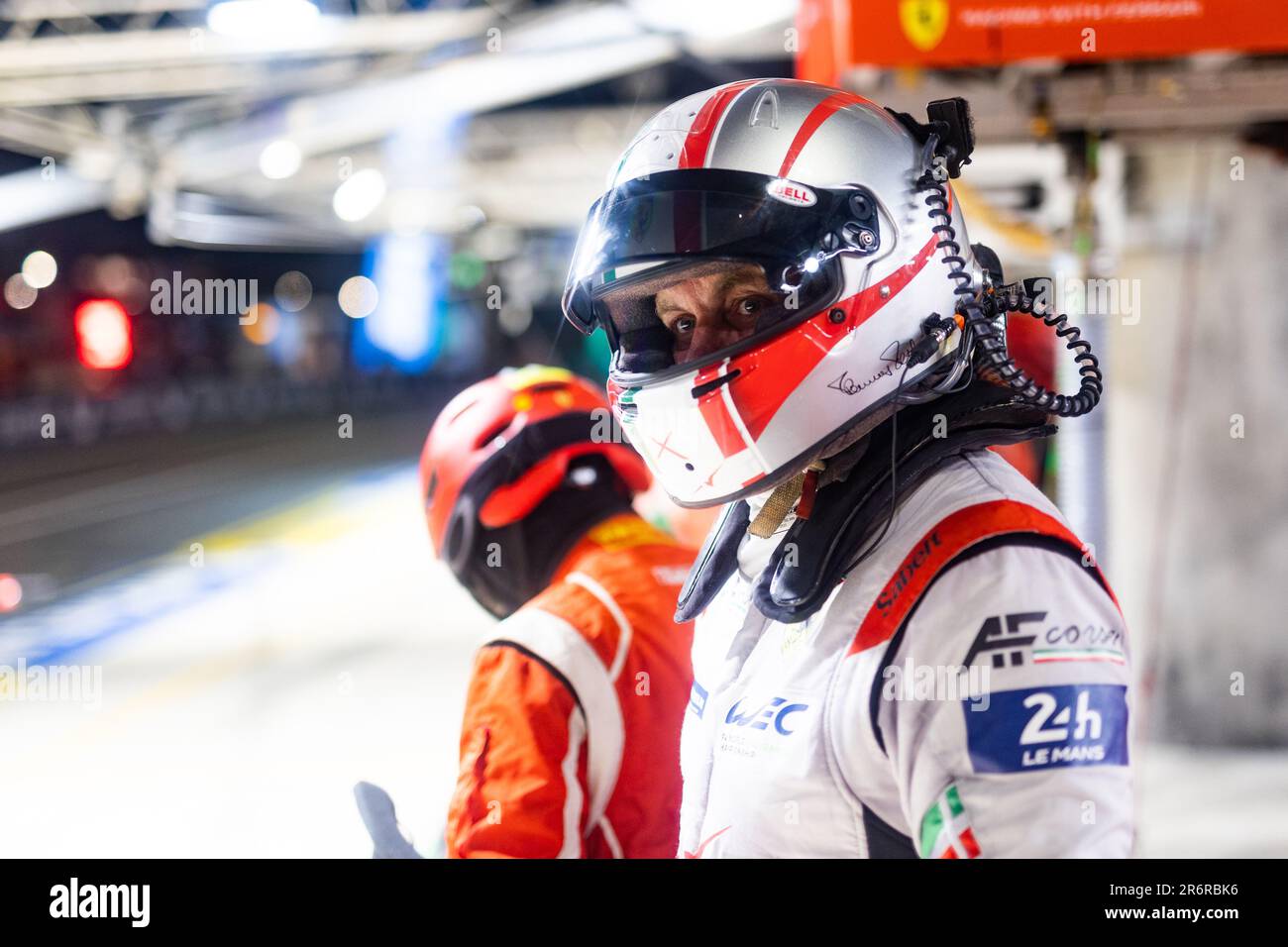 FLOHR Thomas, AF Corse, Ferrari 488 GTE Evo, portrait pendant les 24 ...