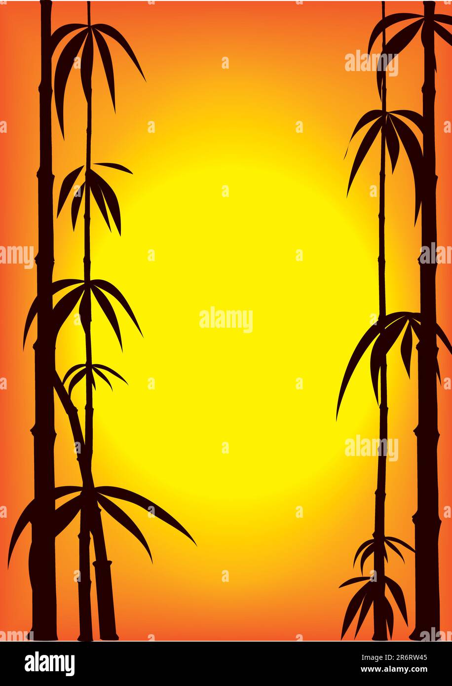 Pousse pousse jaune Banque d'images vectorielles - Alamy