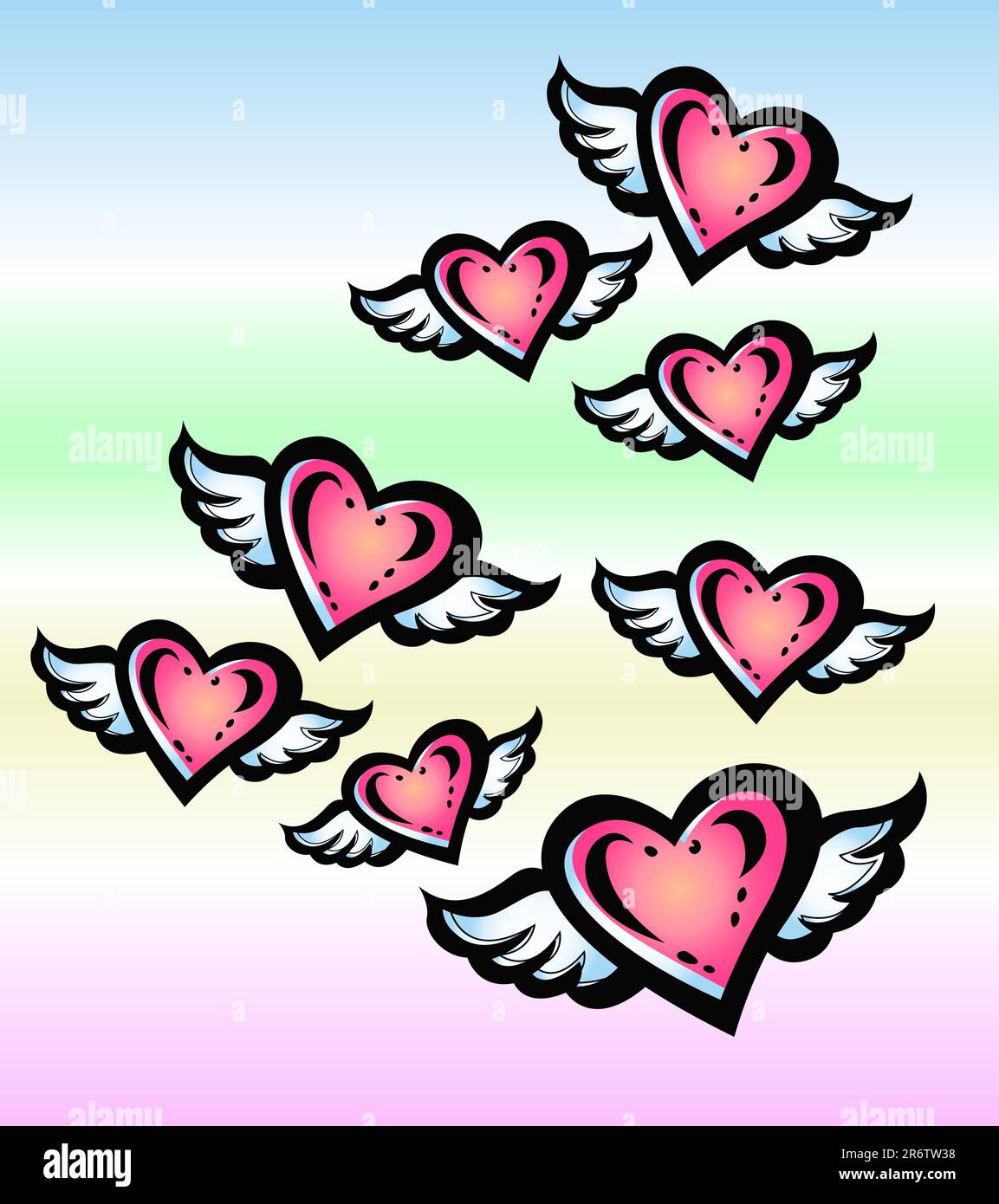 Coeur d'ange Banque d'images vectorielles - Alamy