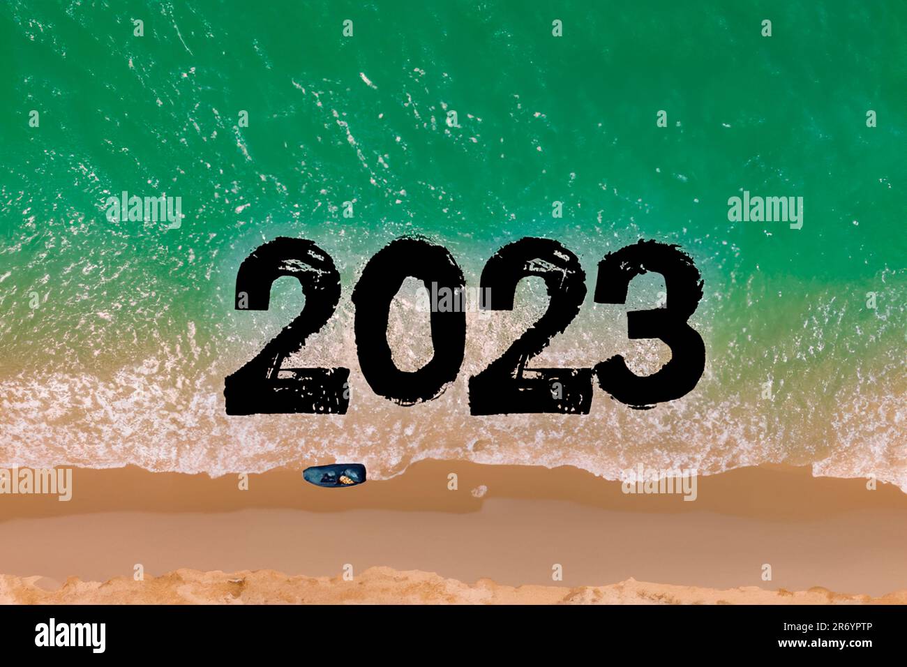 Été. Été 2023. Concept d'été avec le numéro inscrit sur l'image. 21 ...
