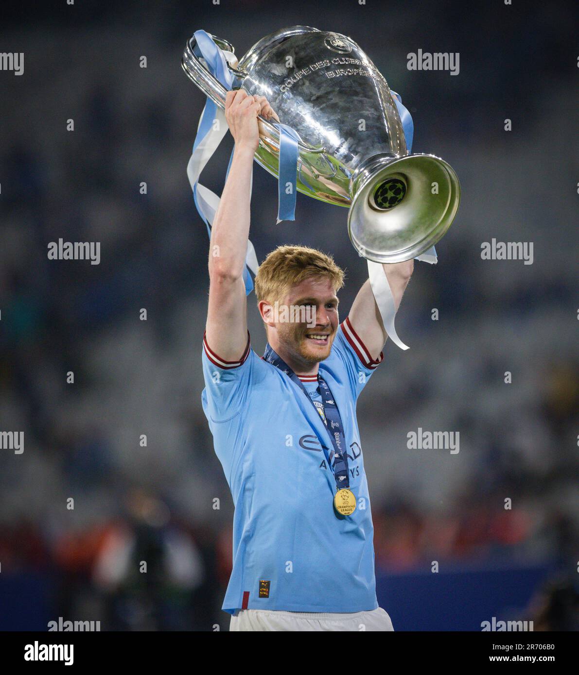 Istanbul, Turquie. 10th juin 2023. Kevin de Bruyne (ville) mit Pokal ...