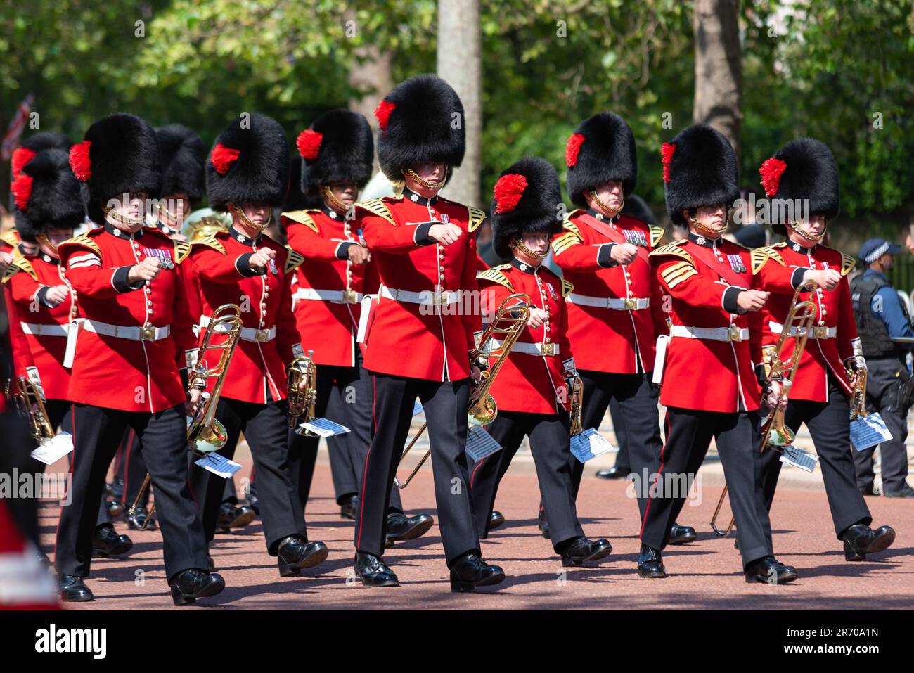 Examen par le colonel de Trooping the Color, évaluation finale du ...
