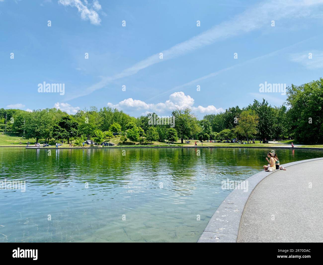 Parc de la fontaine du lac aux castors Banque de photographies et d ...