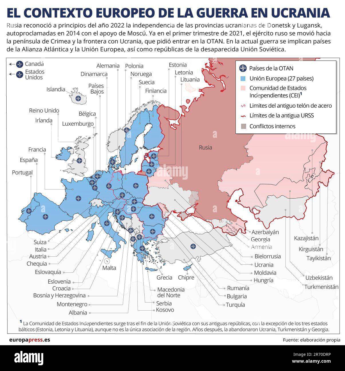 Map depicting NATO countries, the European Union, the Commonwealth of ...