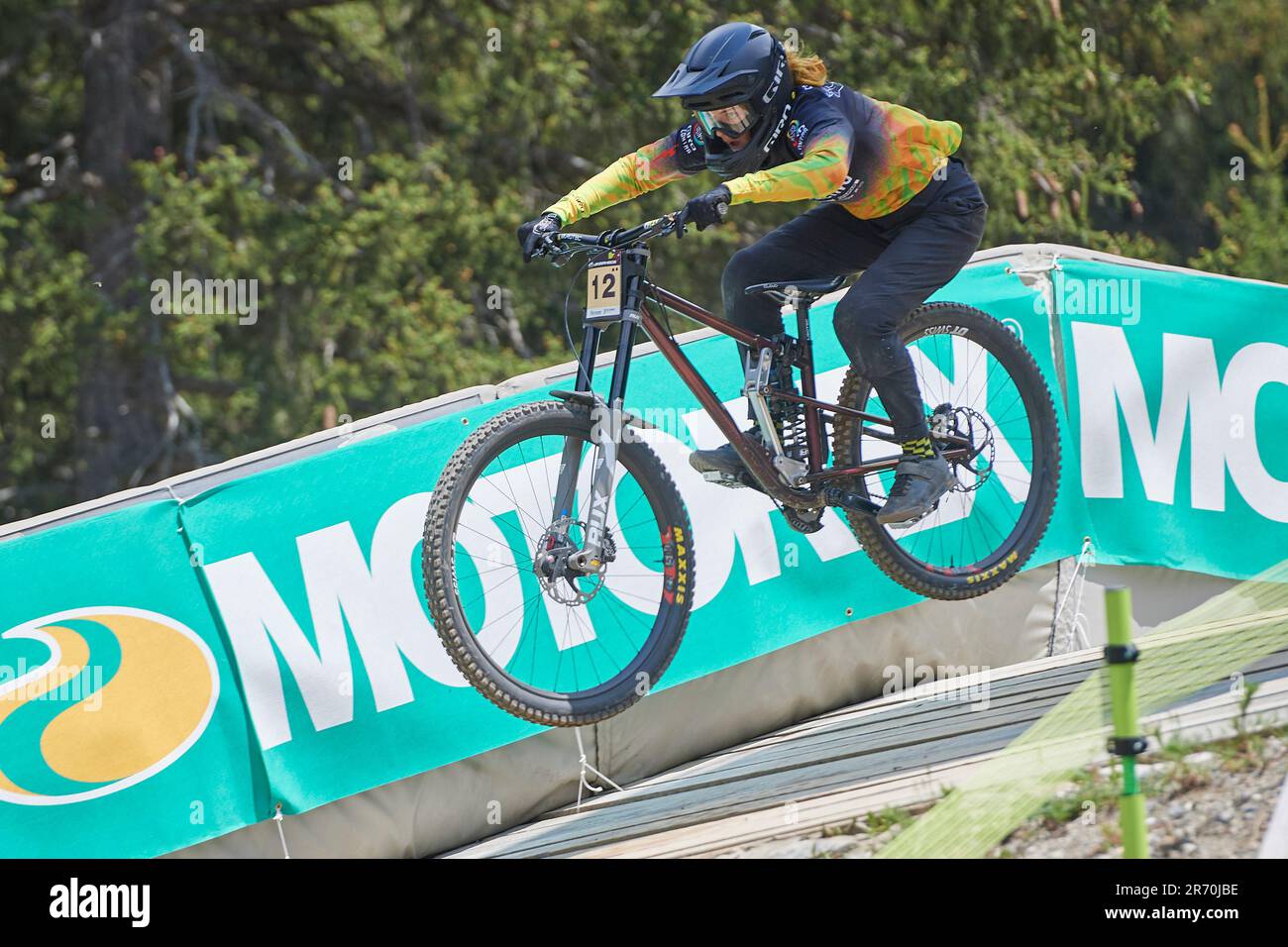 Lenzerheide, Suisse. 10 juin 2023. NEWKIRK Anna AU-DELÀ DE LA COURSE während des Downhill ...